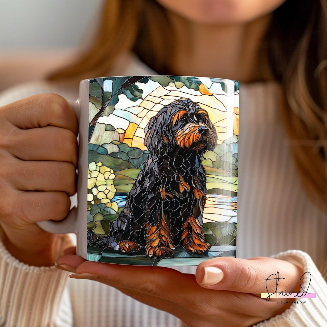Dog Mug With Scenic Background Dog Lover Gift Dog in Nature Coffee Mug ...