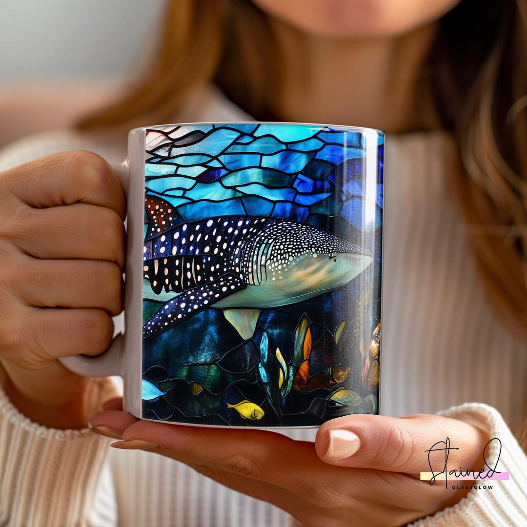 Whale Shark Mug Ocean Lover Gift Sea Life Mug Whale Shark Design Coffee ...