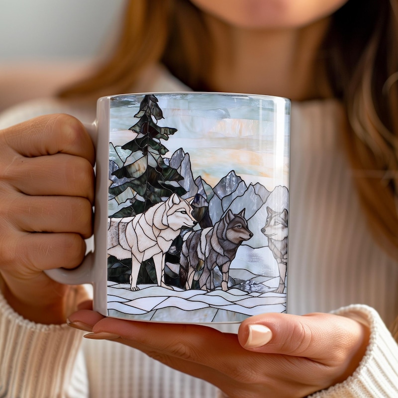 Wolf Coffee Mug - Etsy