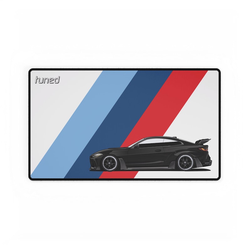 BMW M4 Car Desk Mat - Cool Car Lover Gift, Automotive Office Decor, Car ...