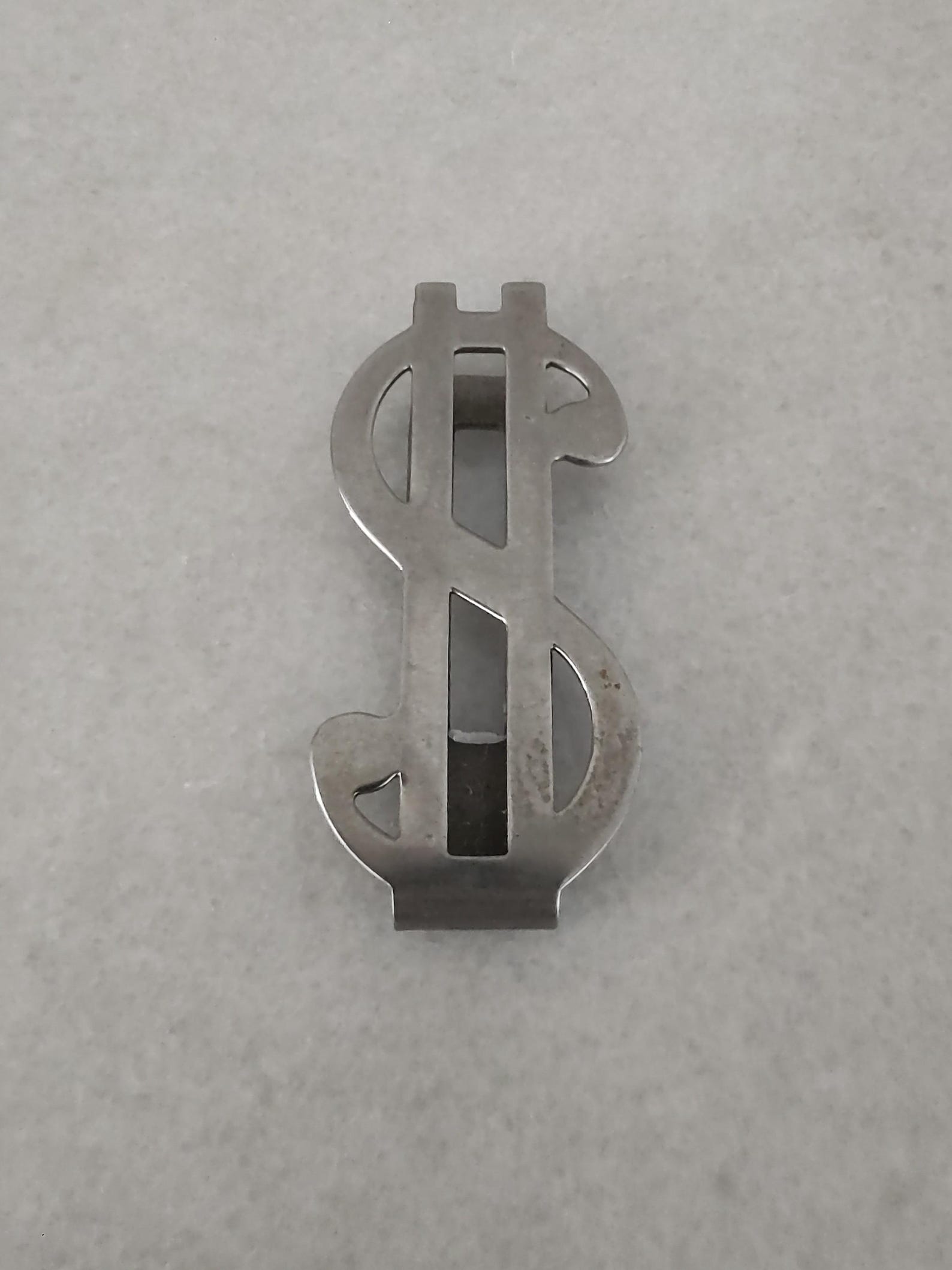Vintage Dollar Sign Money Clip Silver Steel Toned. Approx, 2.25 Long 1 ...