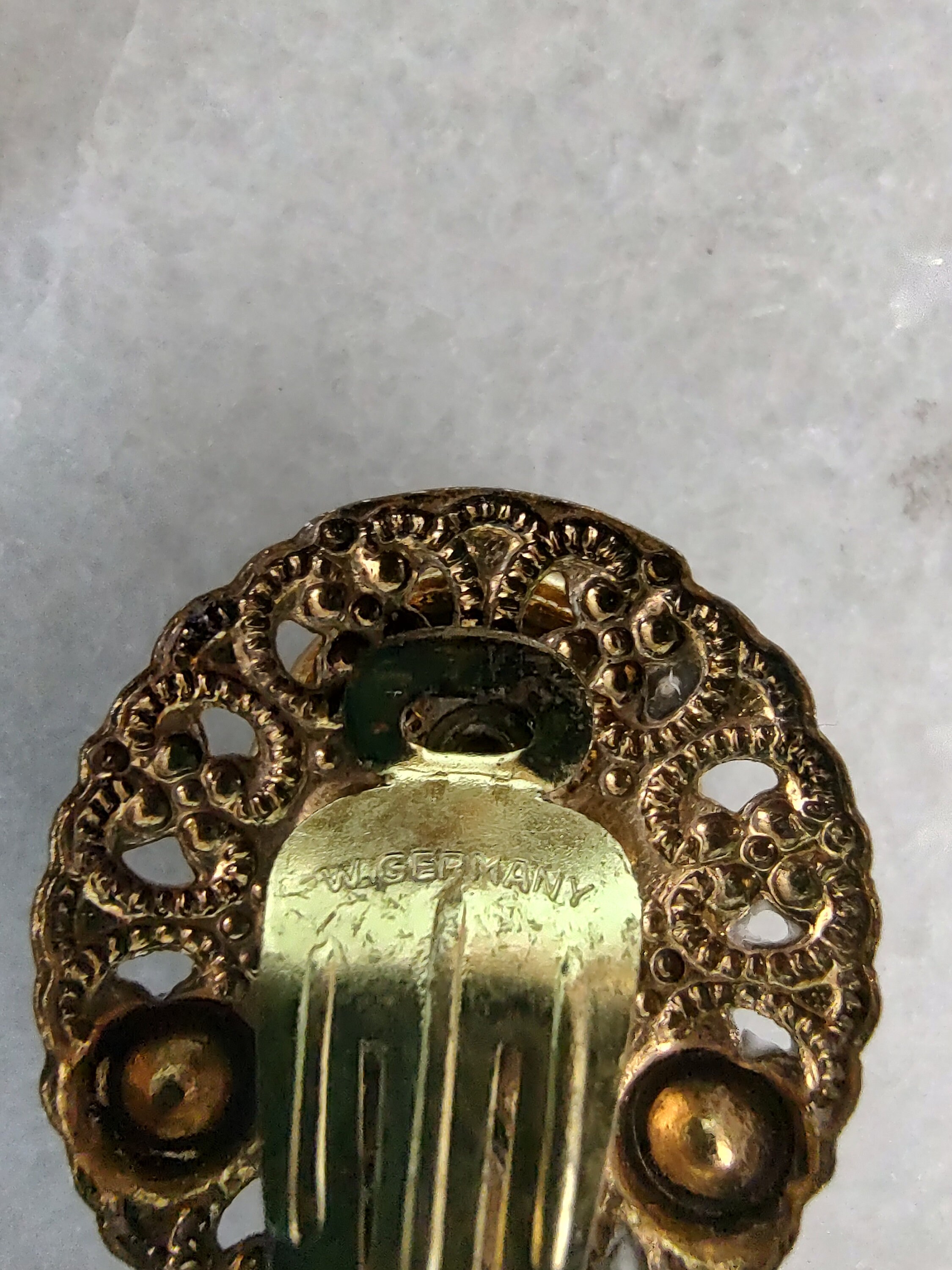 Vintage West Germany Brooch Pin and Earrings Set - Old Money Glam ...