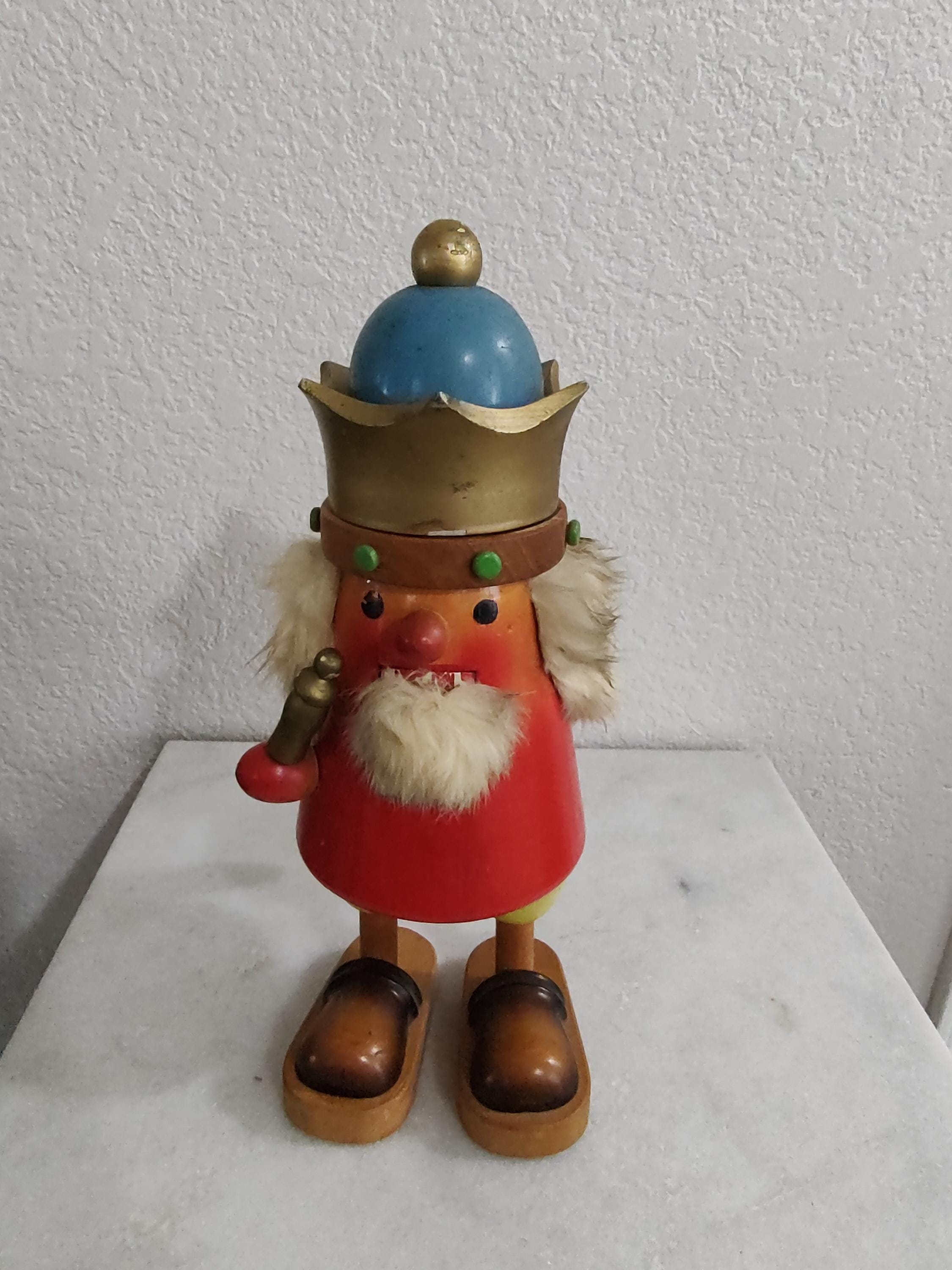 Vintage Chubby German Nutcracker Large - App 13" Tall - See Pictures to ...