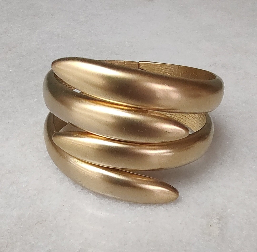 Vintage Claw Cuff Bracelet - Gold Tone - EE112 - Etsy