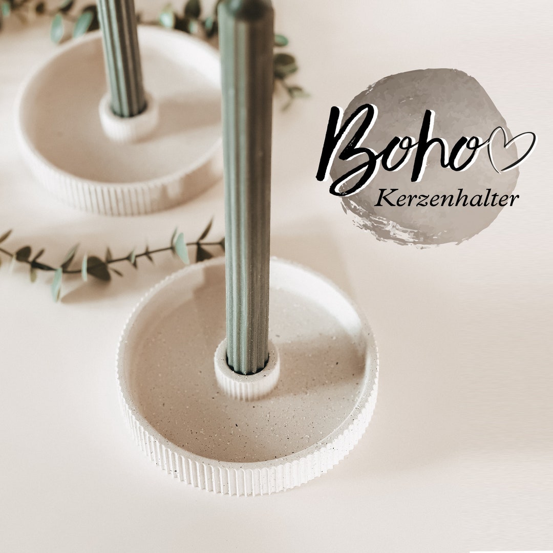 Modern Fluted Candle Holder / Candle Holder / Candle Plate for Taper ...