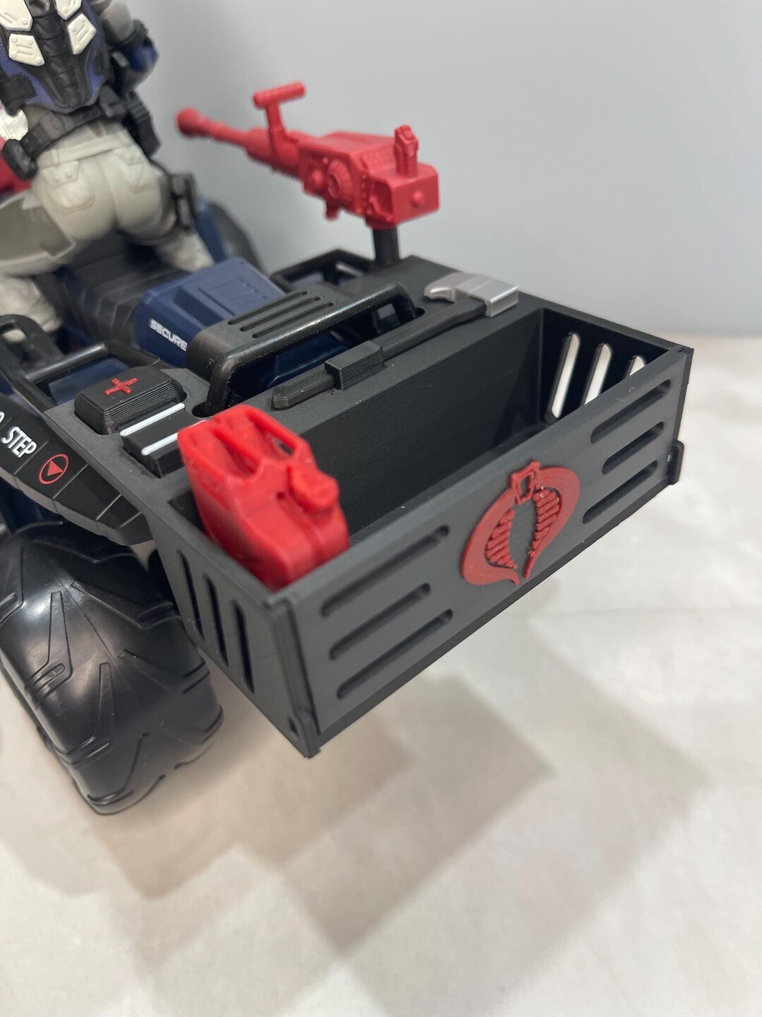 G.I. Joe Classified Ferret Tiger Paw ATV Rear Rack Storage Box With ...