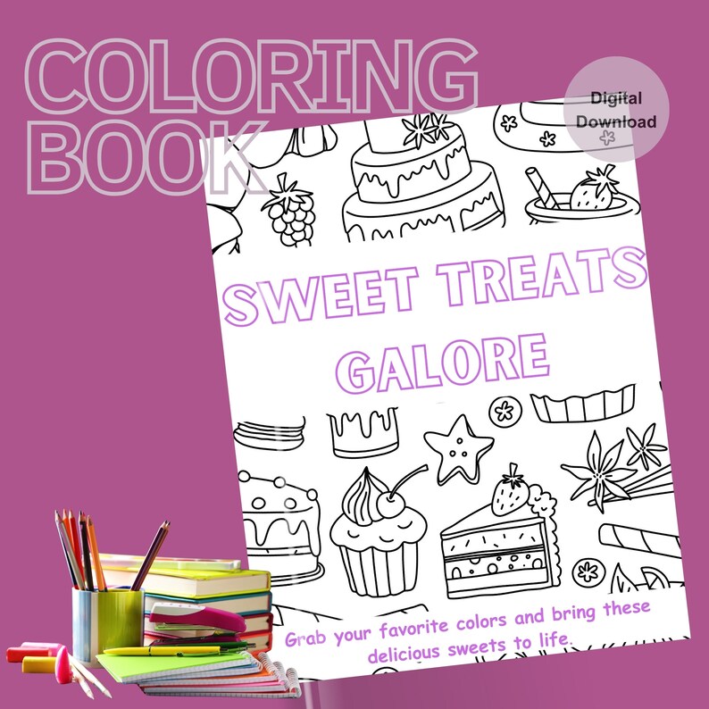 Printable Coloring Sheets for Pre-schoolers and Toddlers in 2 Sizes 8 ...