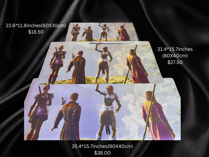 BG3 Custom Desk Mat, Stickers Baldur's Gate 3 Custom Option Mouse Pad ...