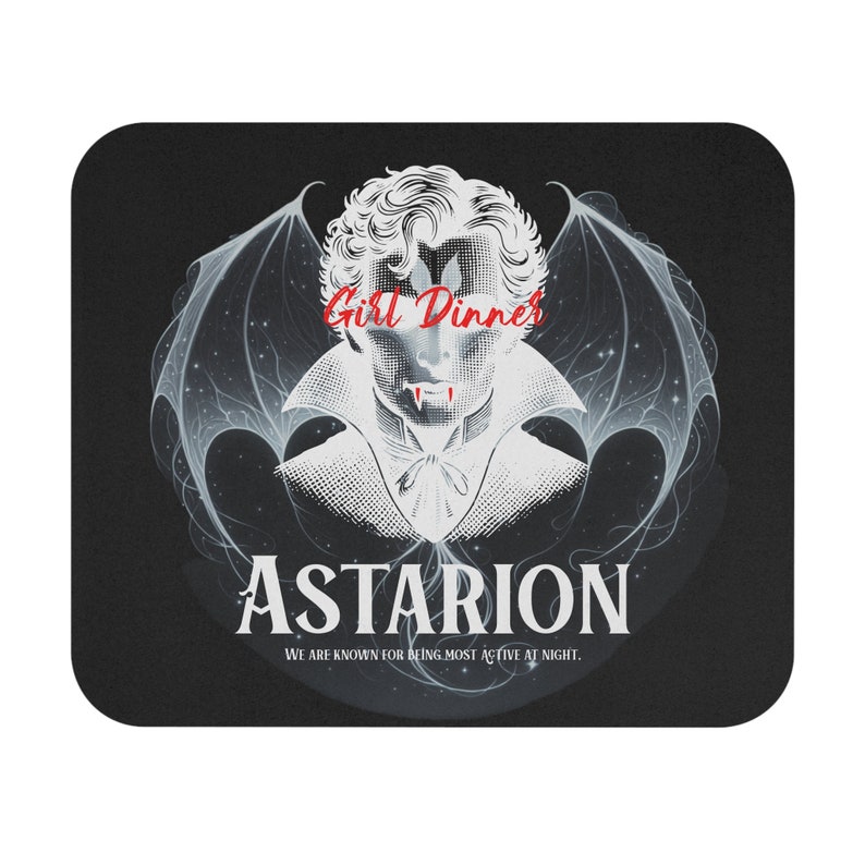 Astarion Baldurs Gate 3, Rectangle Mouse Pad Sophisticated Girl Dinner ...