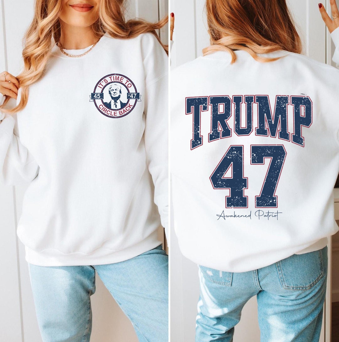 Donald Trump 47 Sweatshirt, Vintage Style Number 47 Hoodie, USA Style ...