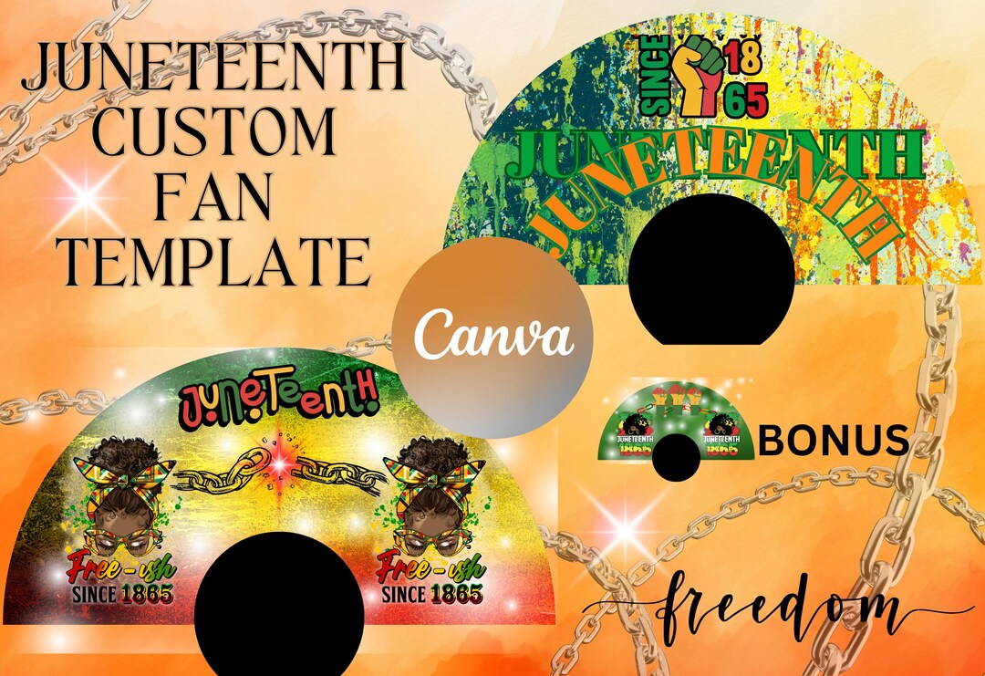 Juneteenth Folding Fan Clipart PNG | African American Freedom Art ...