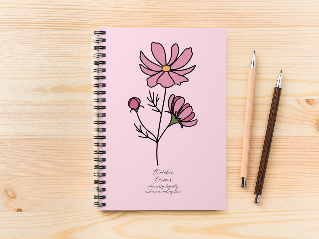 Cosmos Notebook October Birthday Gift Pregnancy Therapy Wellness ...