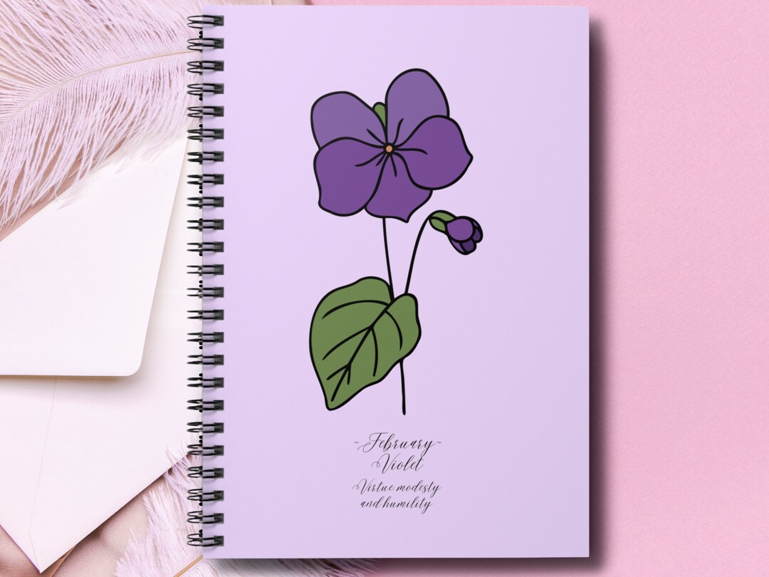 Violet Notebook February Birthday Gift Pregnancy Therapy Wellness ...
