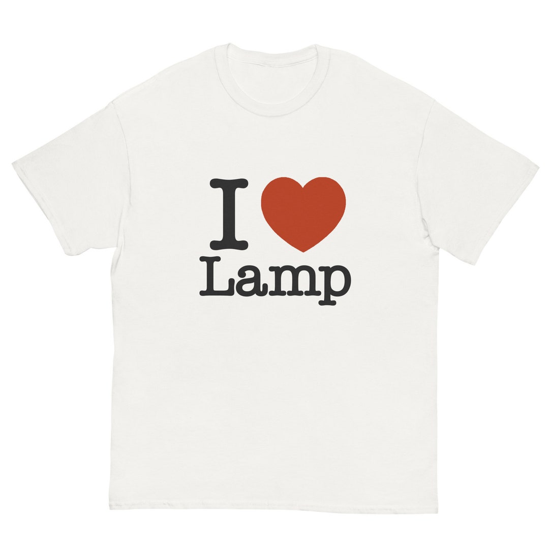I Love Lamp T-shirt - Etsy