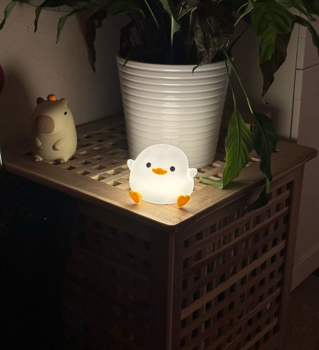 Squishy Duck Lamp Cute Night Light Cute Silicone Lamp for Mom Bedroom ...