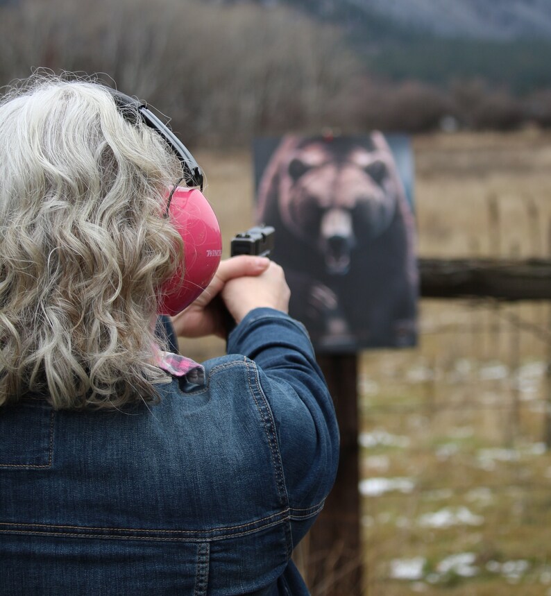Quality Paper Targets Pistol Shooting Practice Wolf Bear Mountain Lion ...
