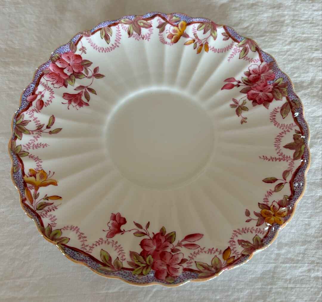 Spode Irene English China Cream Soup Bowl Saucers - Etsy