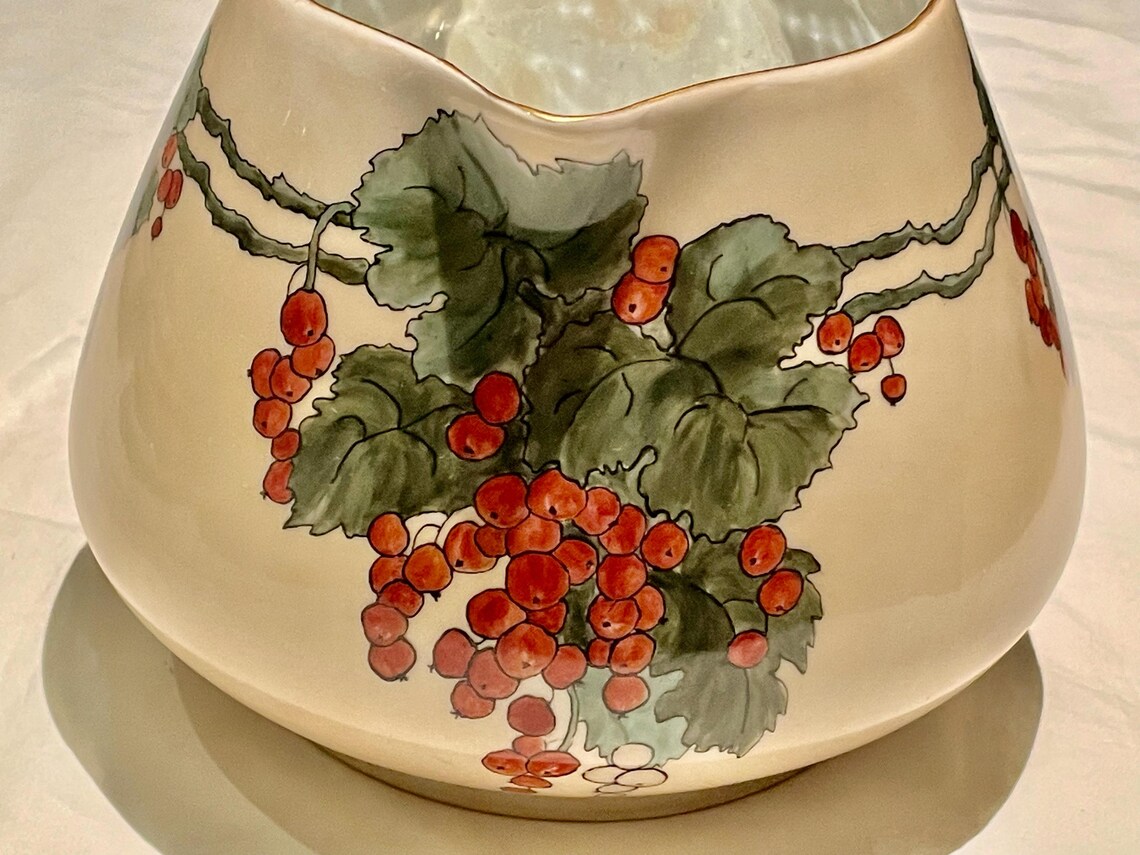 Cider/lemonade Pitcher JPL Jean Pouyat Limoges France Hand Painted - Etsy