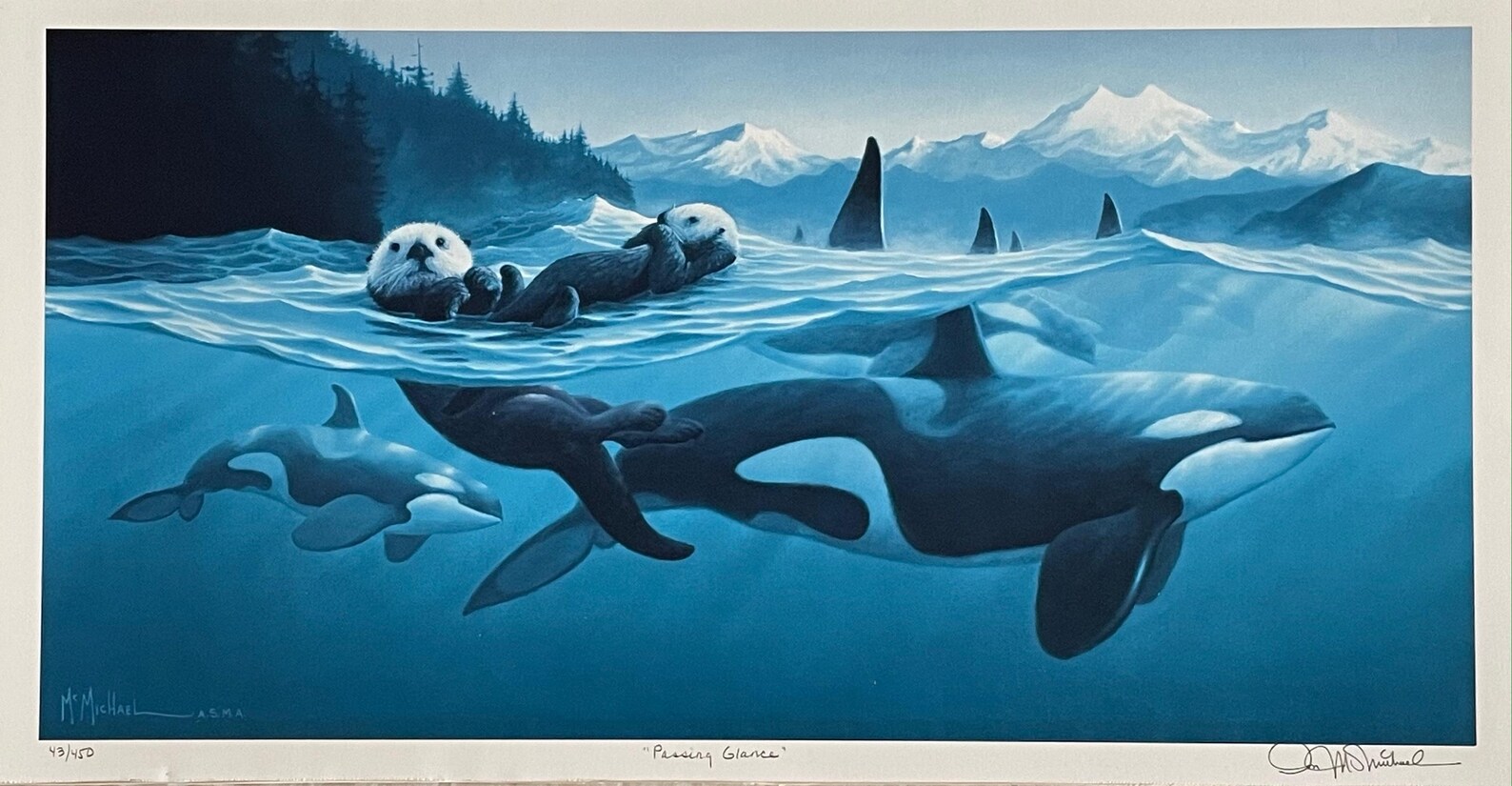 Framed Limited Edition Print Passing Glance by Don Mcmichael - Etsy