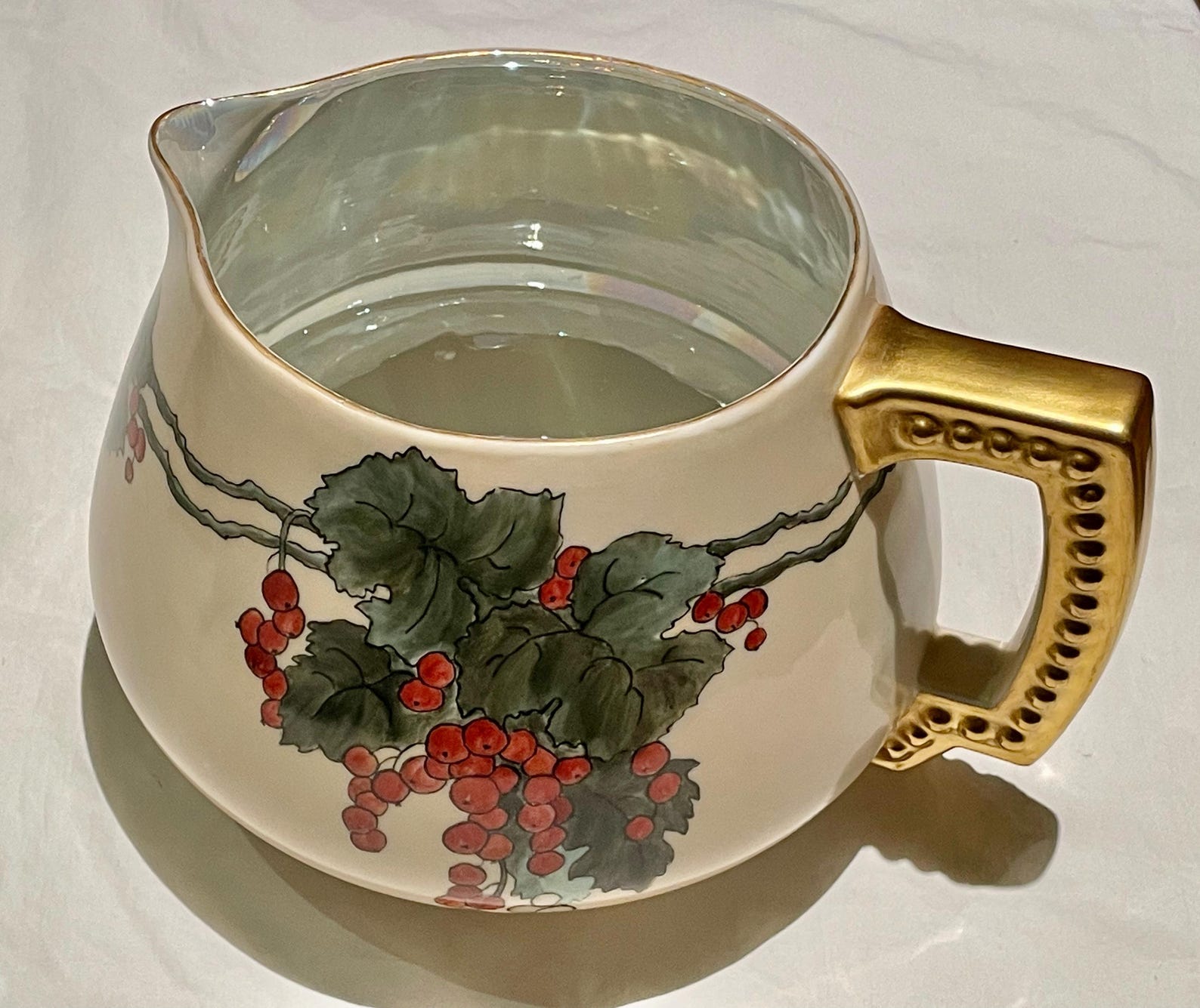 Cider/lemonade Pitcher JPL Jean Pouyat Limoges France Hand Painted - Etsy