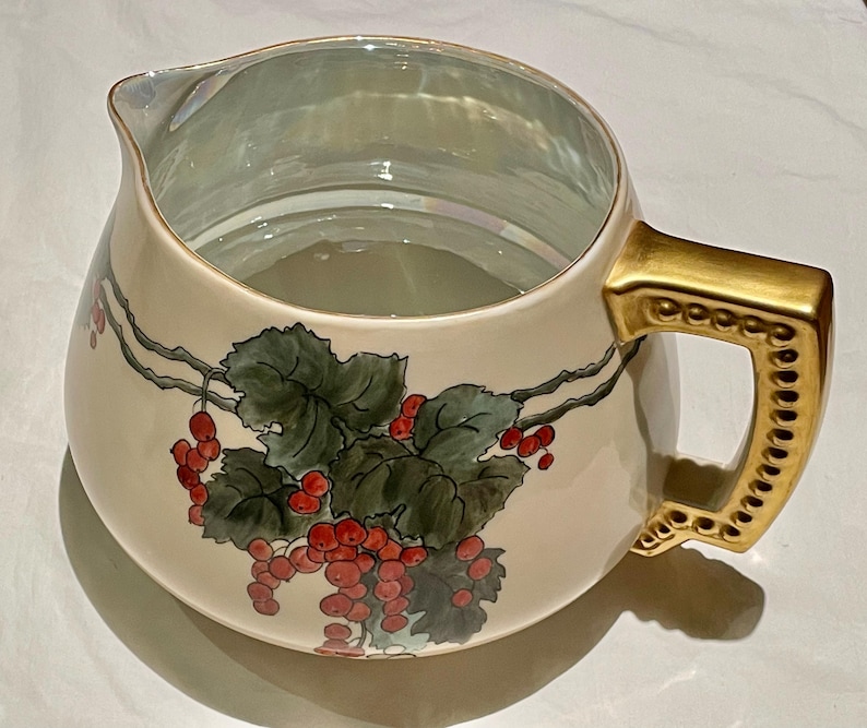 Cider/lemonade Pitcher JPL Jean Pouyat Limoges France Hand Painted - Etsy