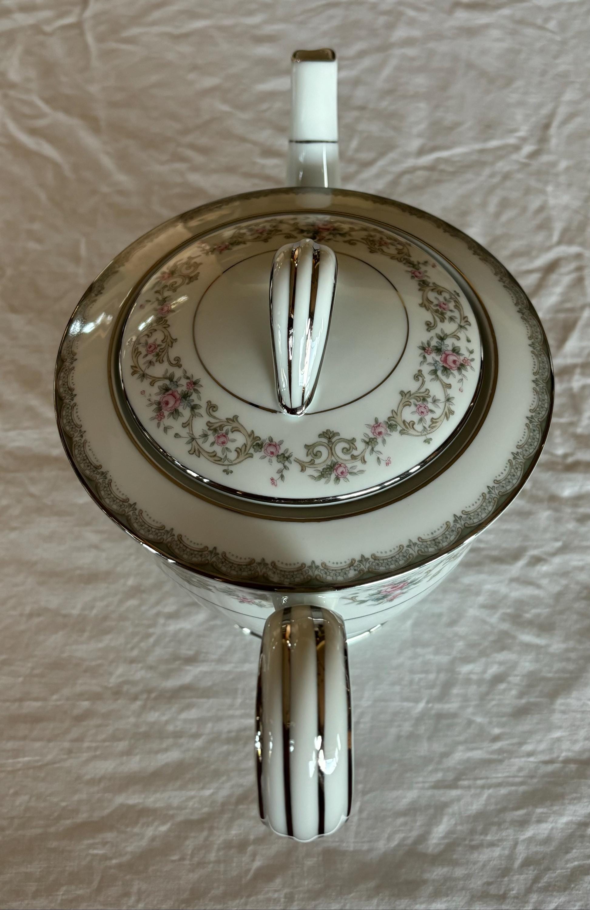 Vintage Noritake Edgewood Teapot - Etsy