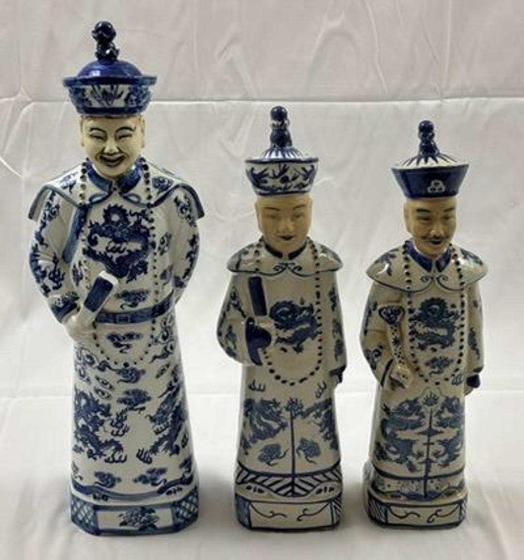 Chinese Porcelain Qing Dynasty Emperors Statues - Etsy