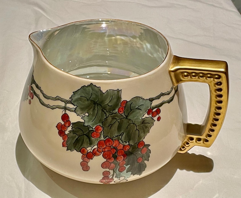 Cider/lemonade Pitcher JPL Jean Pouyat Limoges France Hand Painted - Etsy