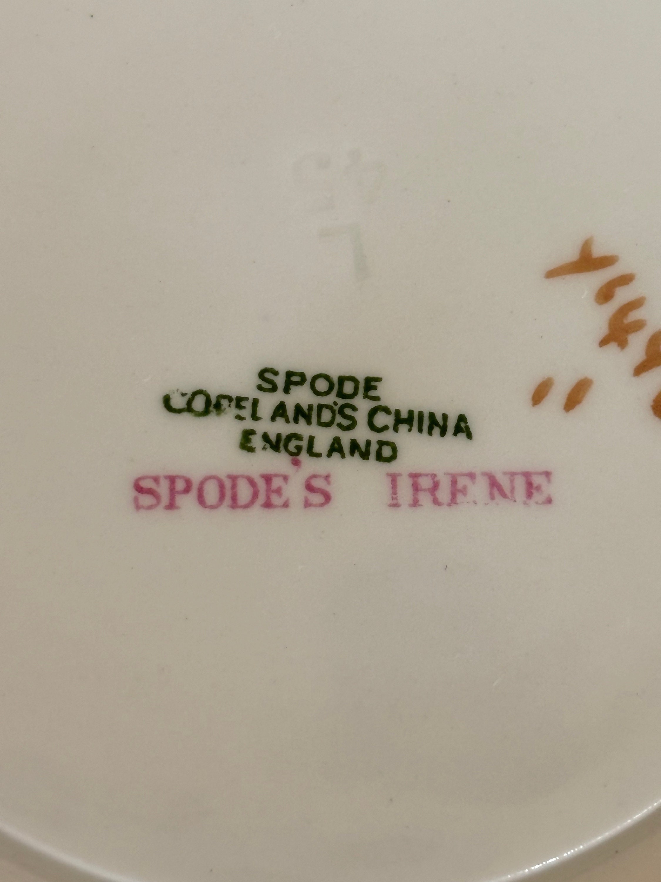 Spode Irene English China Cream Soup Bowl Saucers - Etsy