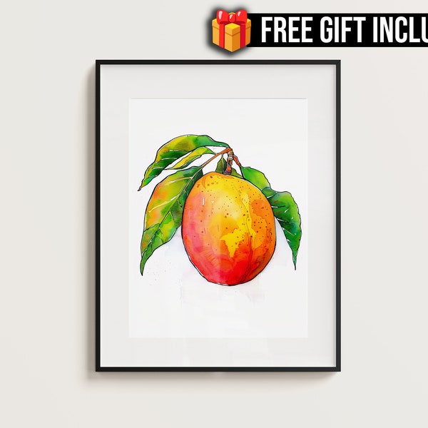 Mango Print - Etsy
