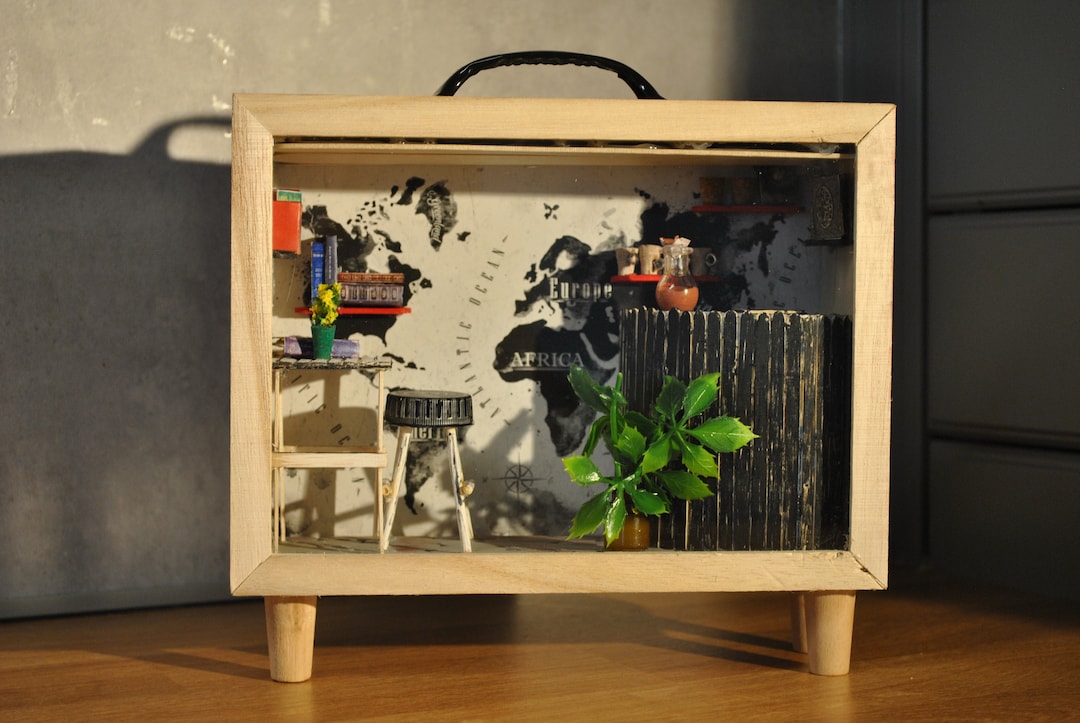 Booknook, Miniaturen, Art, Kunst, Bücherecke, Diorama - Etsy