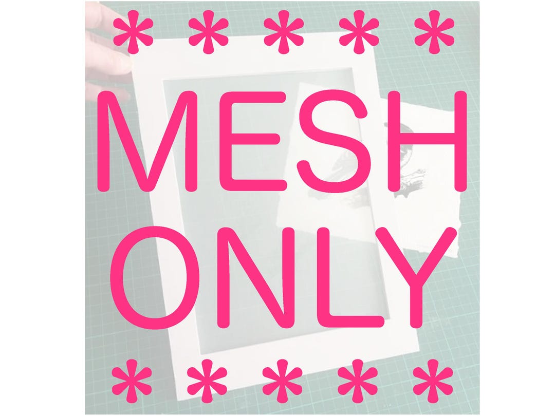 Custom Pre Burned Loose Mesh Sheet for Screen Printing - Ready to Mount ...