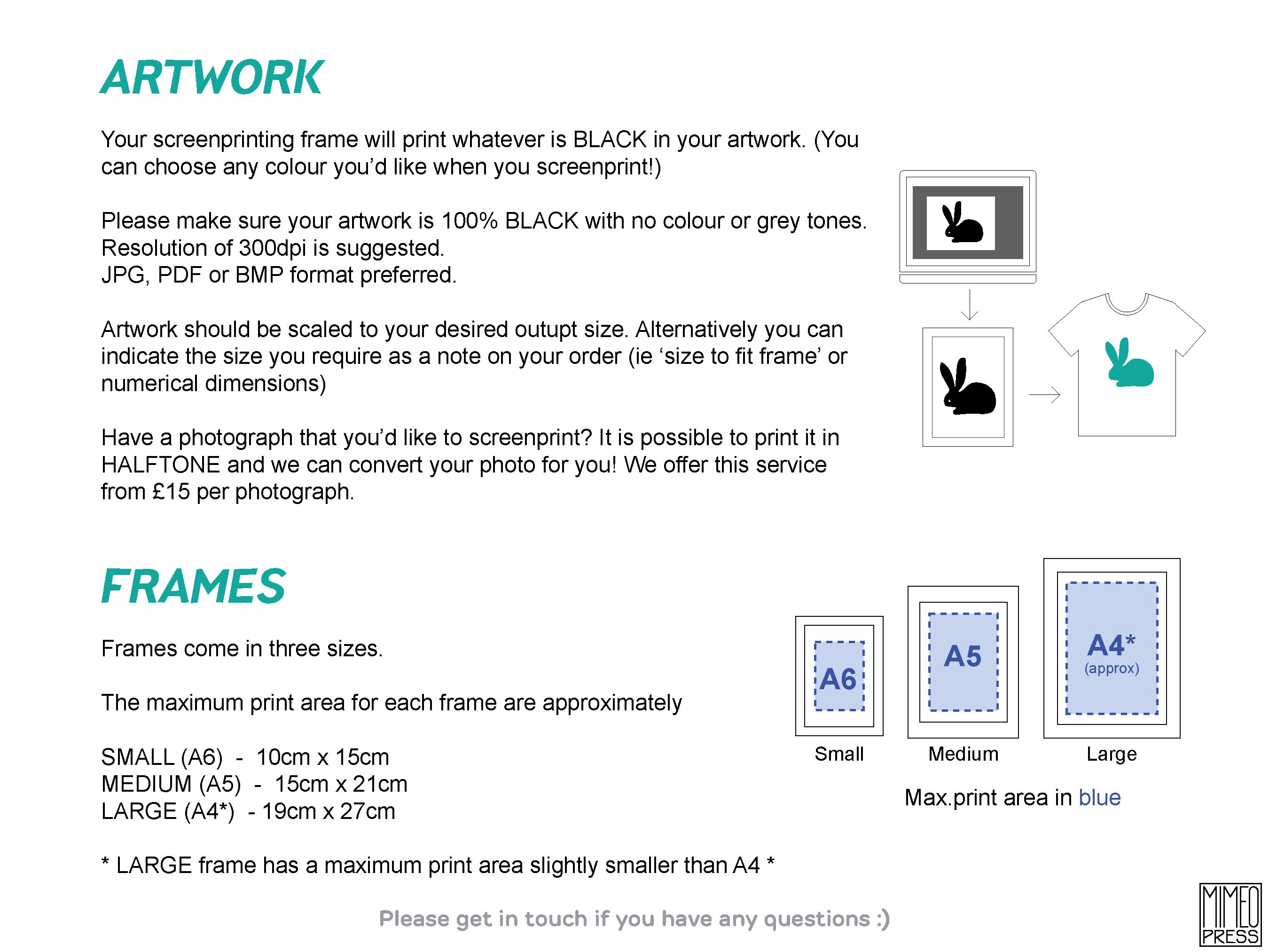 Custom Screen Printing Frame - Made to Order Using Our Design - A5 / A6 ...