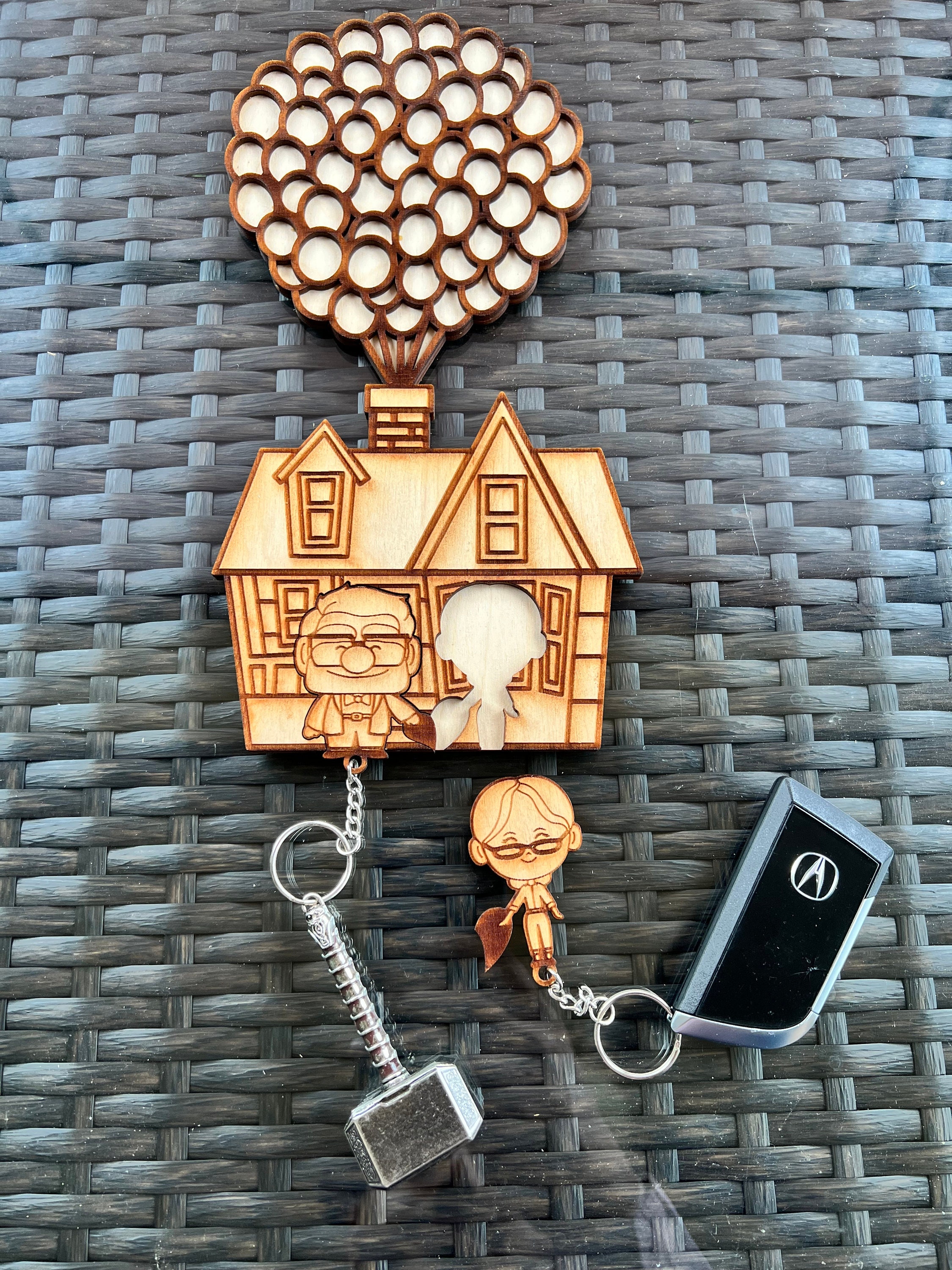 Enchanted up Adventure House Key Holder With Magical Carl & Ellie ...