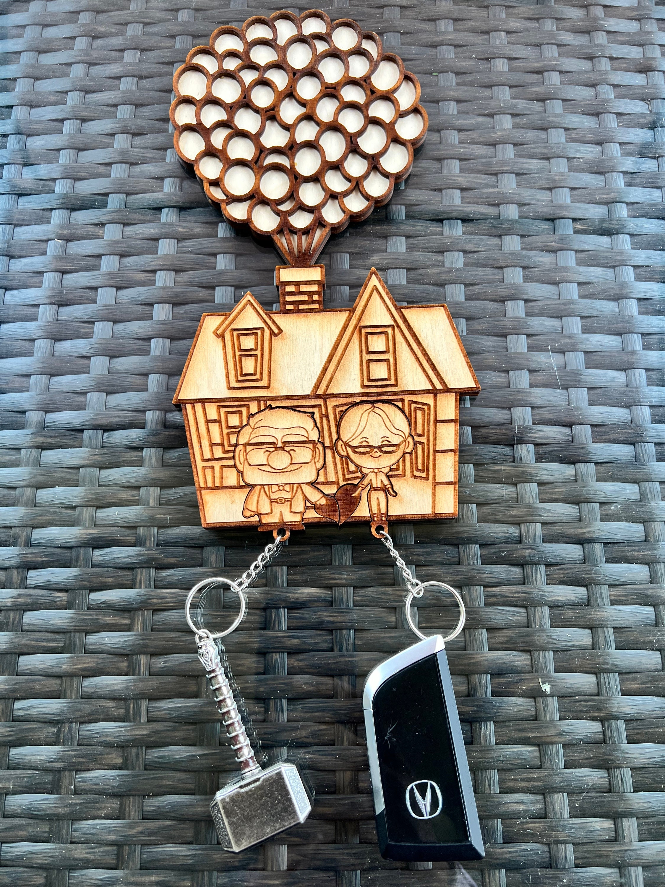 Enchanted up Adventure House Key Holder With Magical Carl & Ellie ...