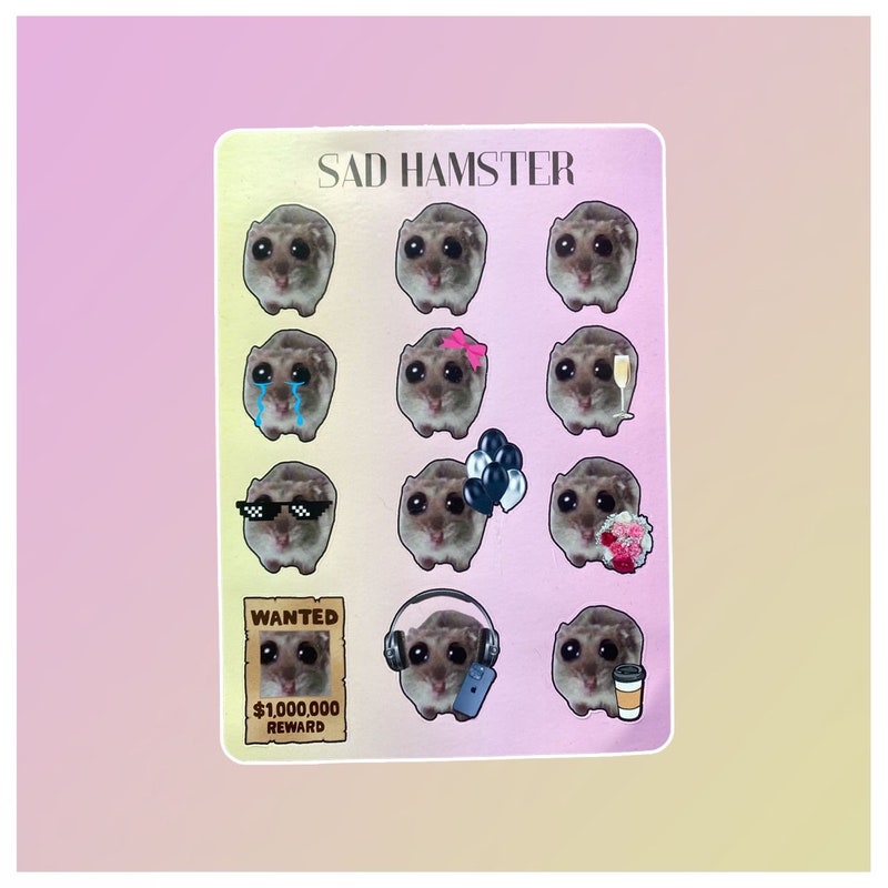 Hamster Meme Stickers - Etsy