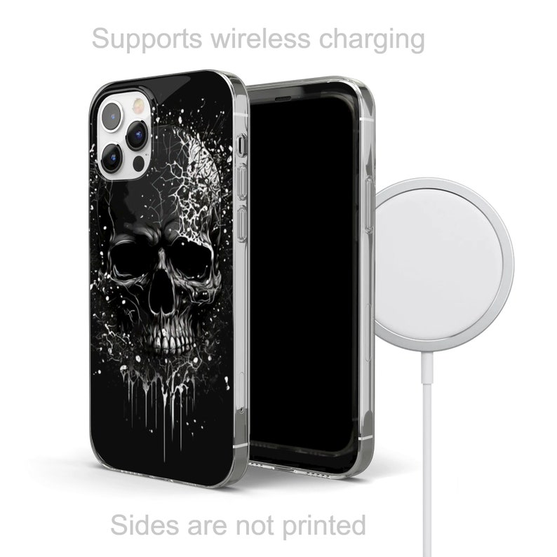Spooky Skull Phone Case Horror Cover for iPhone 15pro, 14, 13, 12, 11 ...
