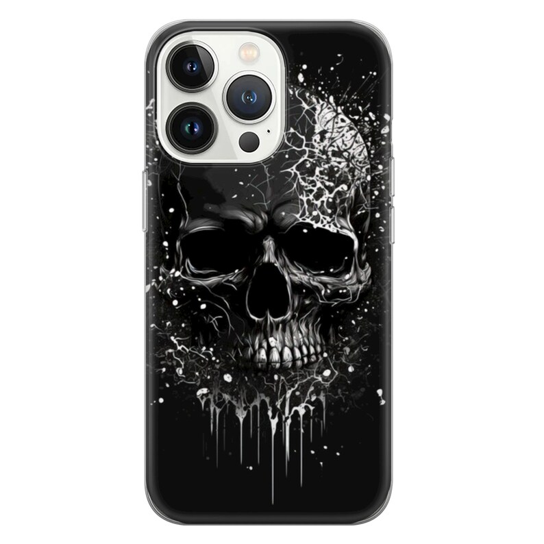 Spooky Skull Phone Case Horror Cover for iPhone 15pro, 14, 13, 12, 11 ...