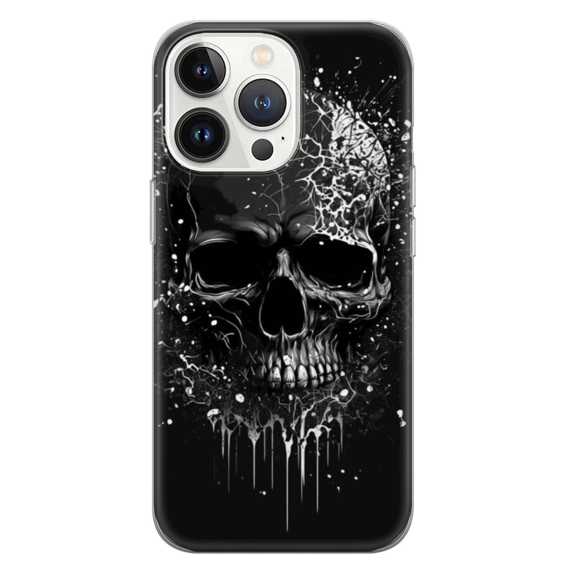 Spooky Skull Phone Case Horror Cover for iPhone 15pro, 14, 13, 12, 11 ...