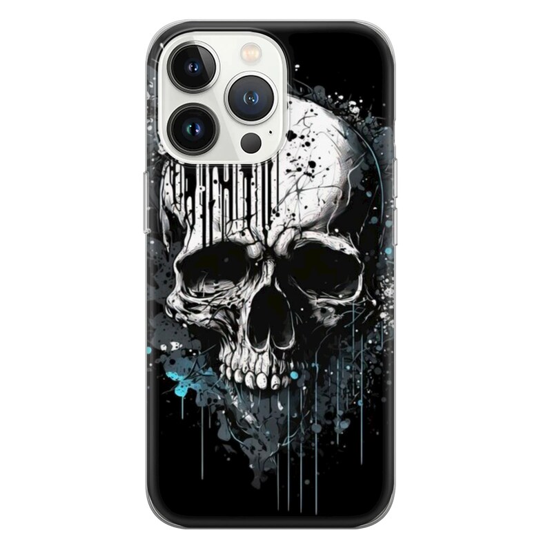 Spooky Skull Phone Case Horror Cover for iPhone 15pro, 14, 13, 12, 11 ...