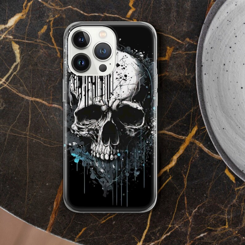 Spooky Skull Phone Case Horror Cover for iPhone 15pro, 14, 13, 12, 11 ...