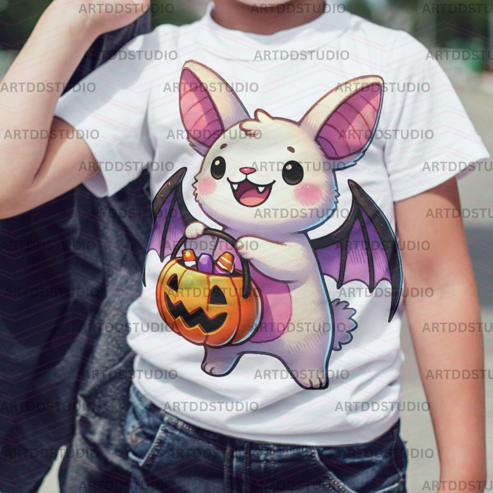 Bat Bunny Clipart Set: Halloween Watercolor PNG (digital Download) - Etsy