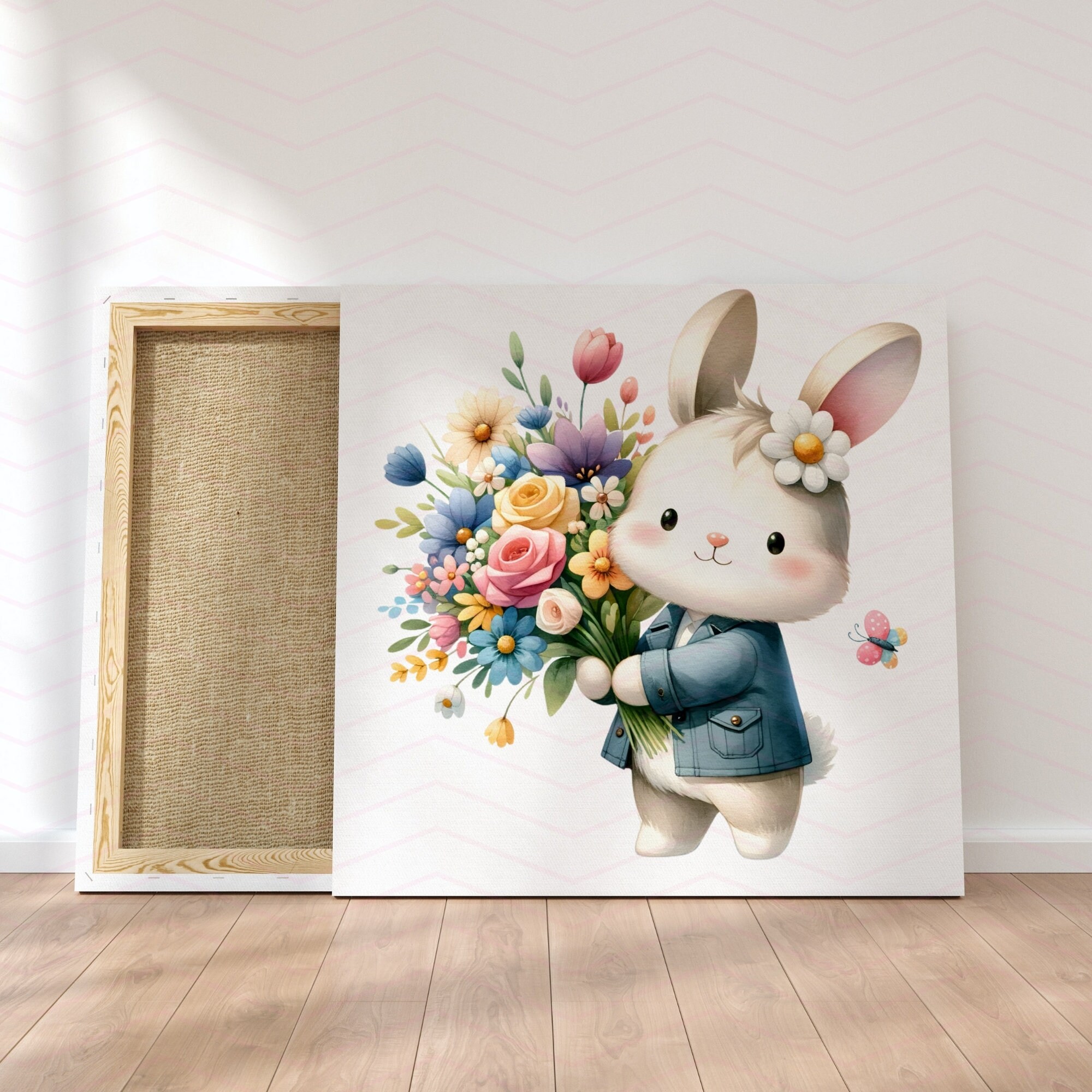 Charming Watercolor Cute Rabbit Clipart, Cute Rabbit Clipart, Cute ...