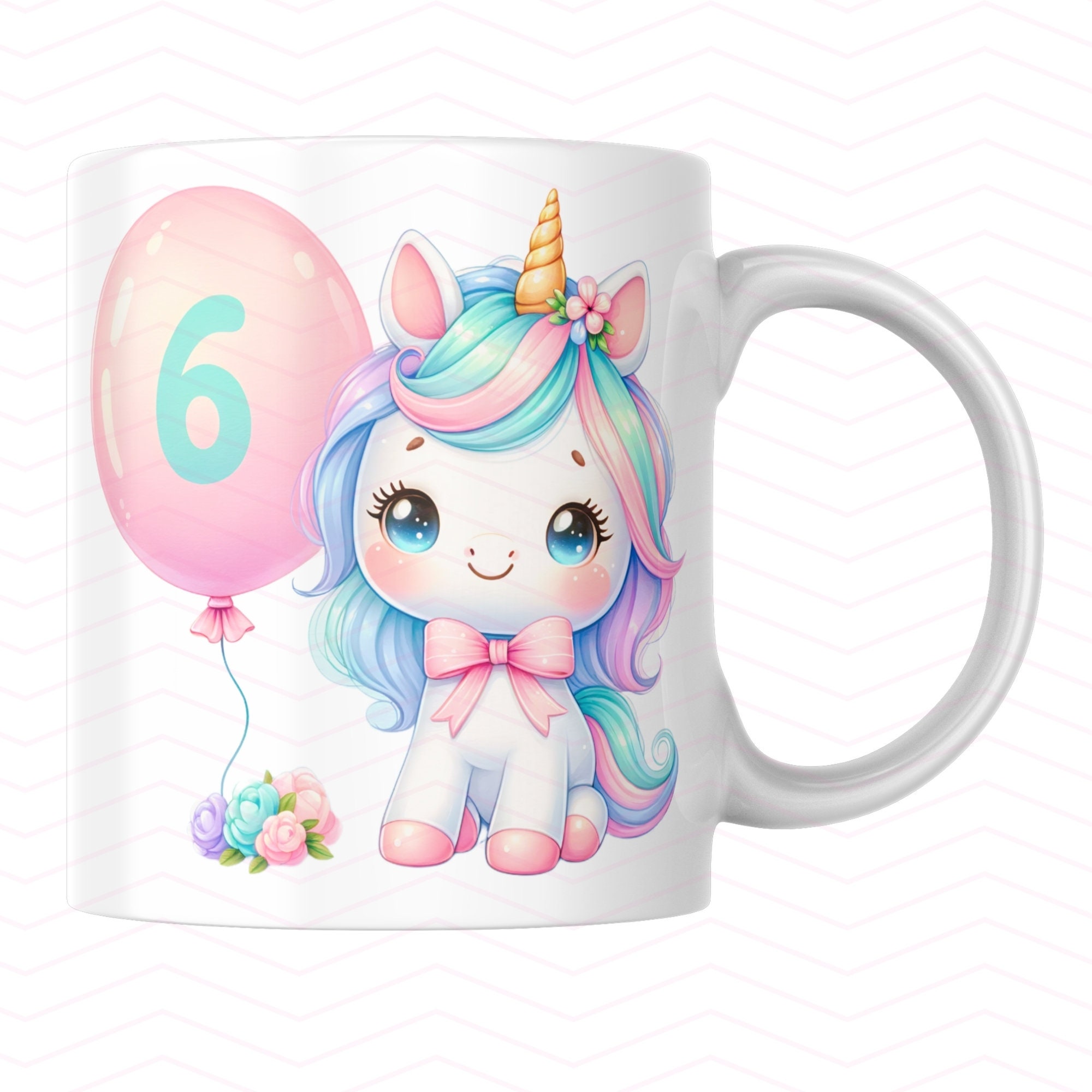 Watercolor Birthday Unicorn Clipart Cute Party Unicorns With Balloons ...