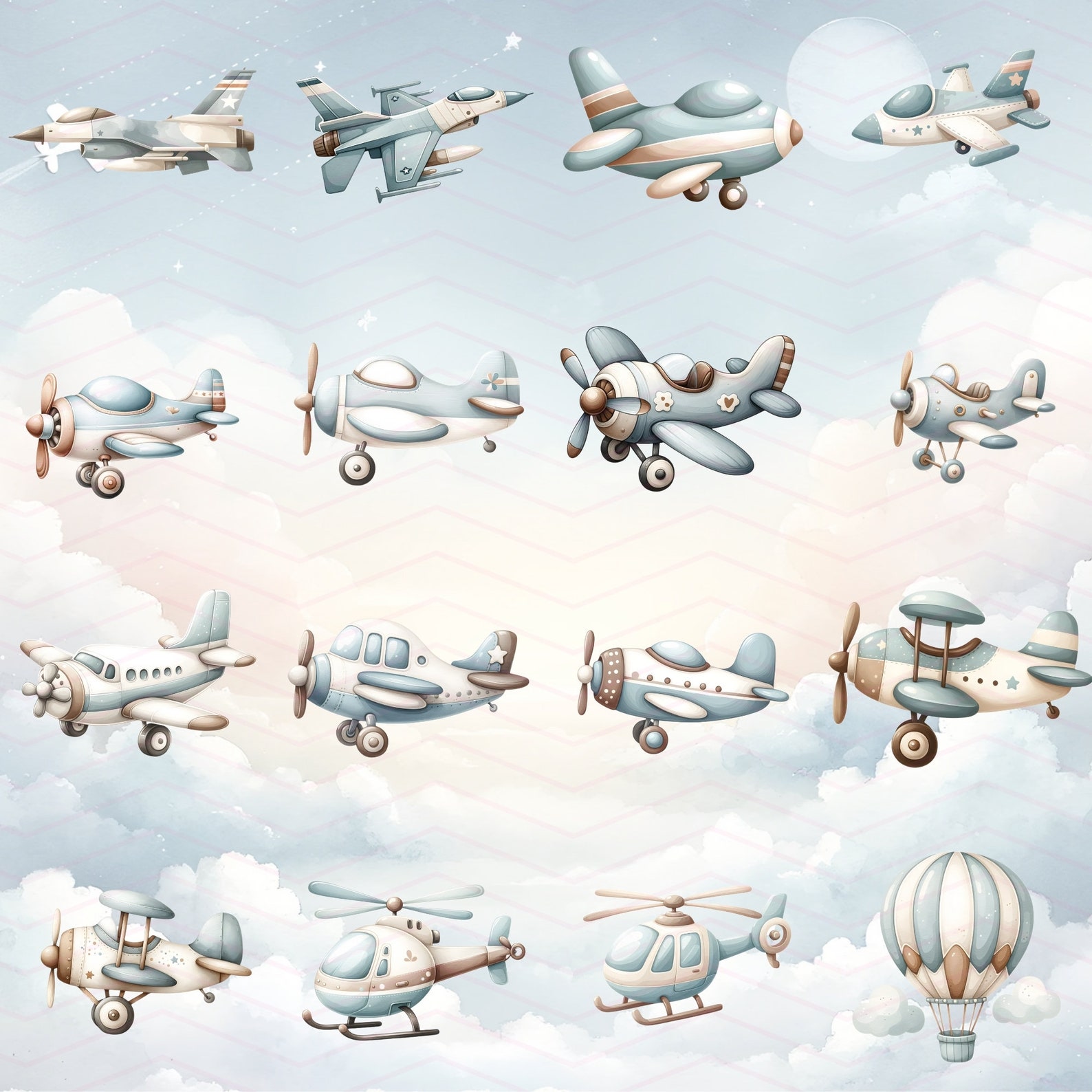 Aviator Lion Watercolor Clipart - Pilot Lion & Airplanes Pngs, Kids ...