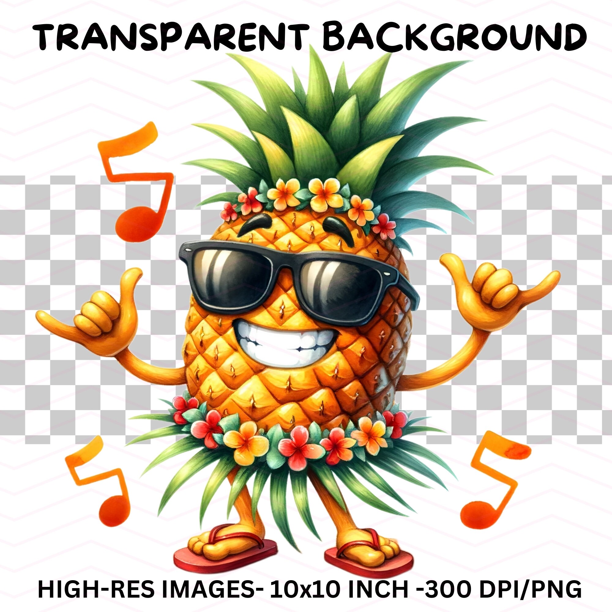 Pineapple Watercolor Clipart, Tropical Party , Pineapple With ...
