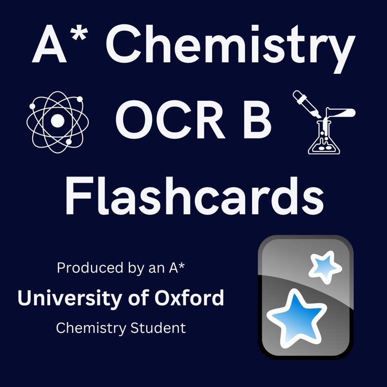 OCR B Salter's A-level Chemistry 1000+ Flashcards A* - Digital, Anki ...