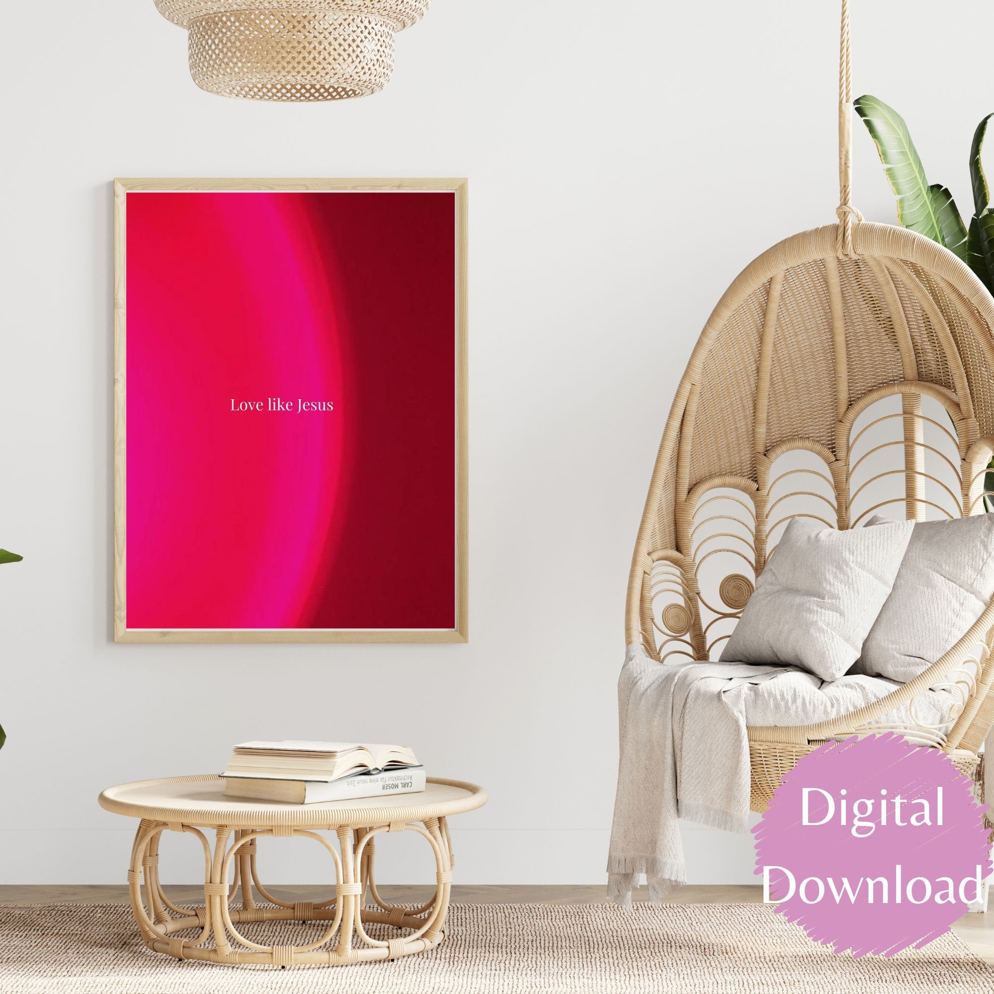 Love Like Jesus Printable Wall Art. Faith/christian Based Printable ...