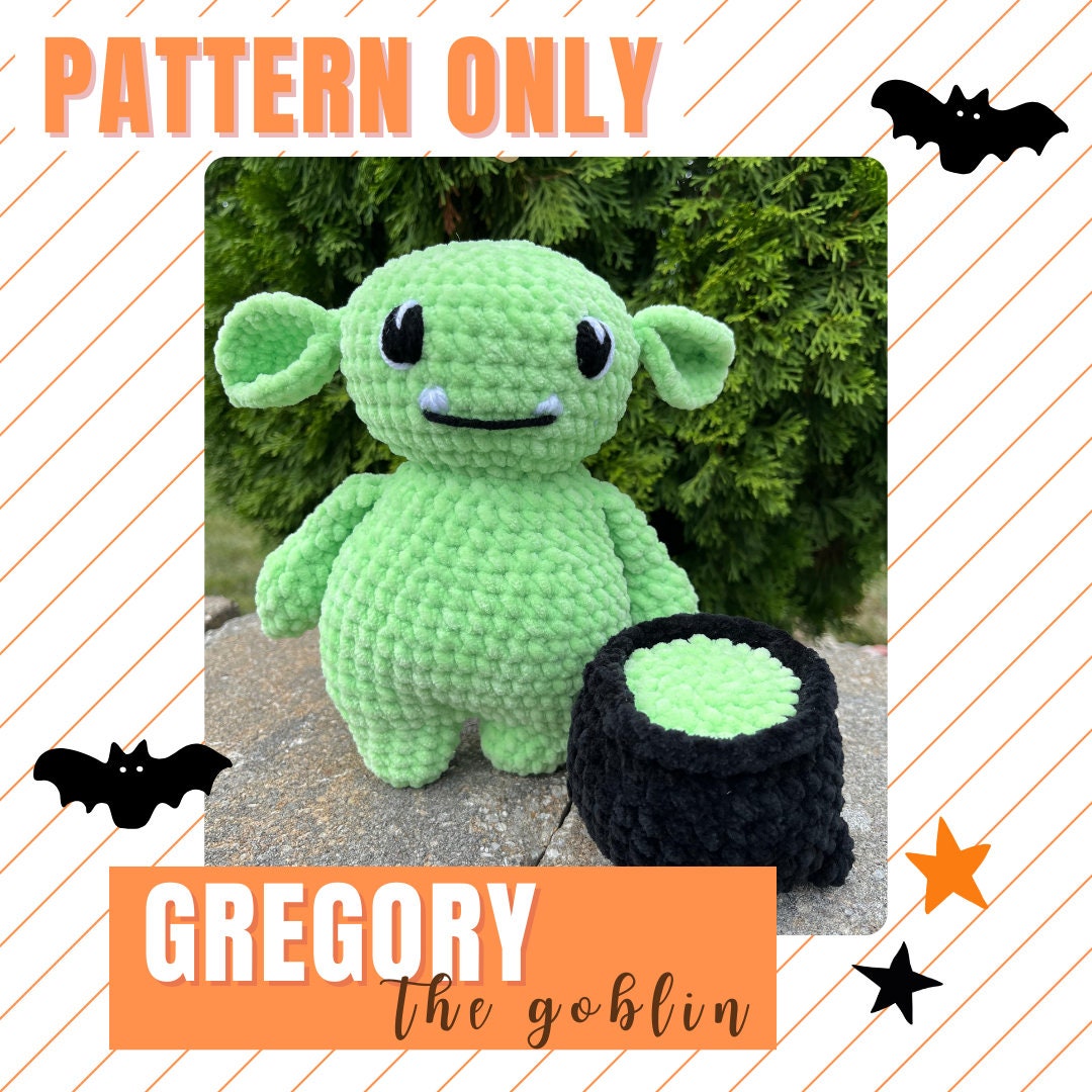 Gregory the Goblin Crochet Pattern | Halloween Crochet Pattern - Etsy