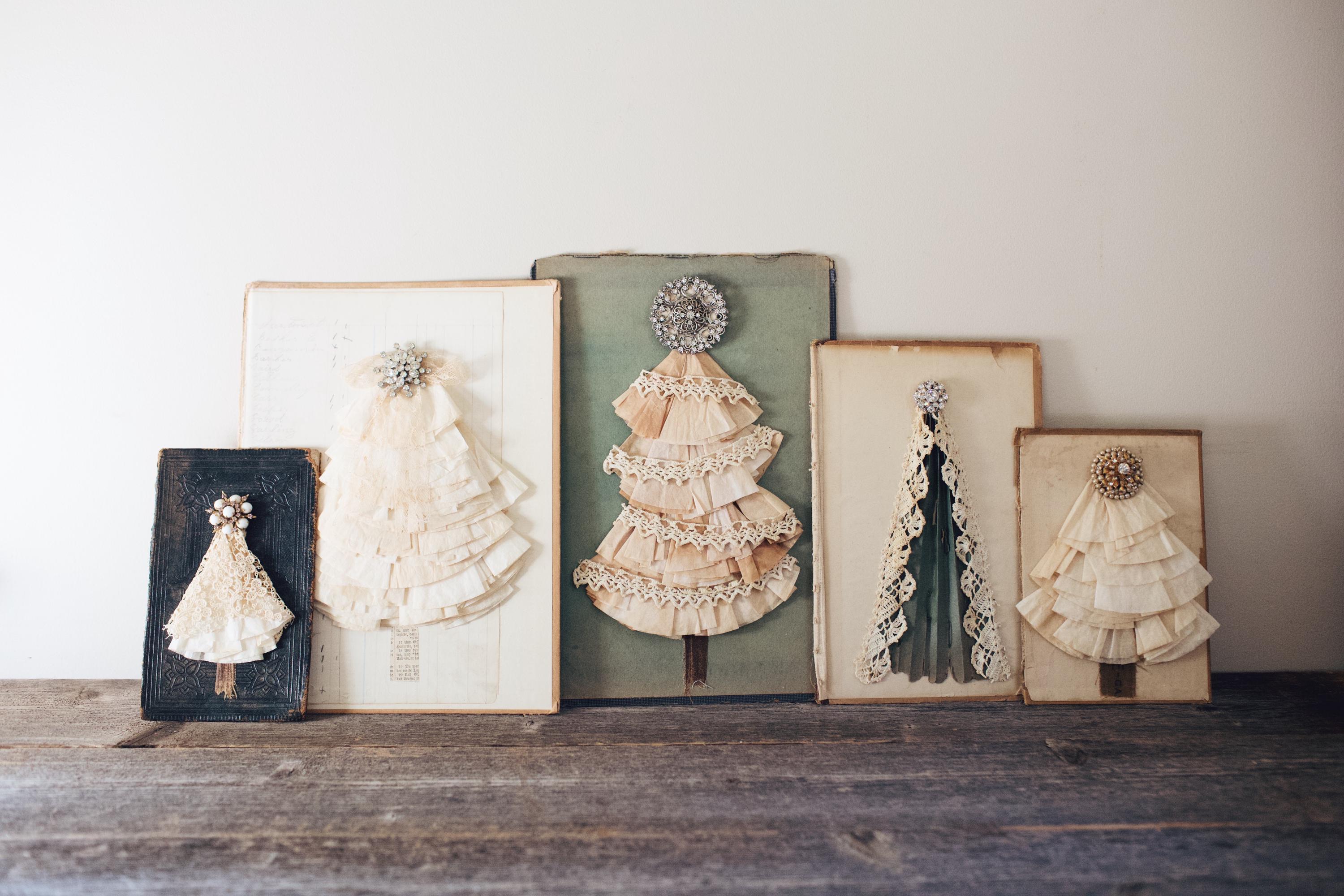 Vintage Assemblage Jeweled Christmas Tree Art, Noel No. 5 - Etsy